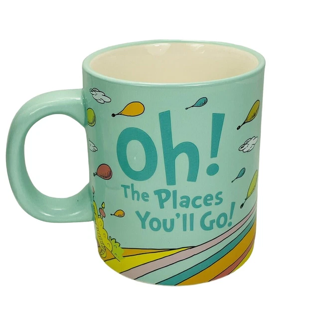 DR SEUSS &OH The Places You’ll Go" Hot Chocolate Coffee Mug 16 Ounce ...