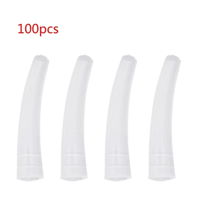 100PIECES CLEAR PLASTIC Protective Tweezers Protect Cover Tips Tweezers ...