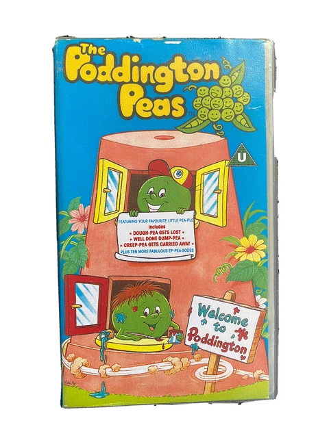 RARE THE PODDINGTON Peas VHS Tape Cassette £50.00 - PicClick UK