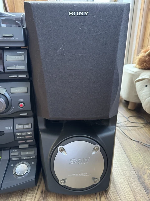 SONY LBT XB60AV HIFI STEREO Amplifier 5 Disc Changer &Turntable ...