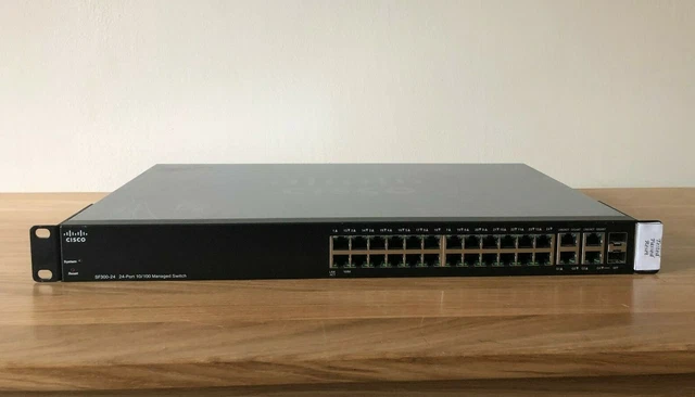 CISCO SF300-24 WITH Brackets (24-Port Fast Ethernet Switch) (Cisco SF ...