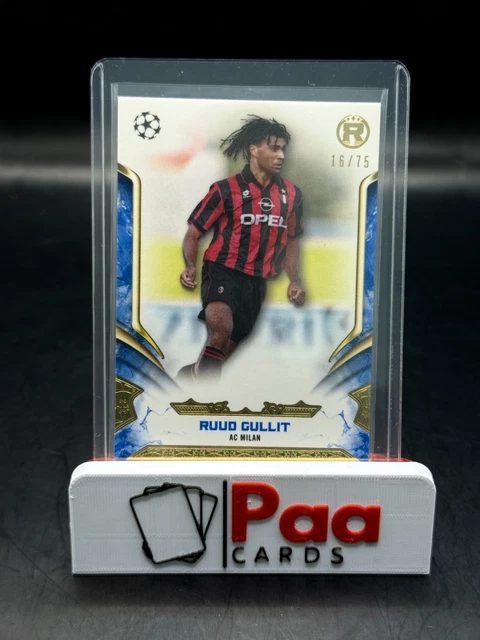 TOPPS - REVERENCE - Parallel - AC Milan - Ruud Gullit /75 - Legende EUR ...