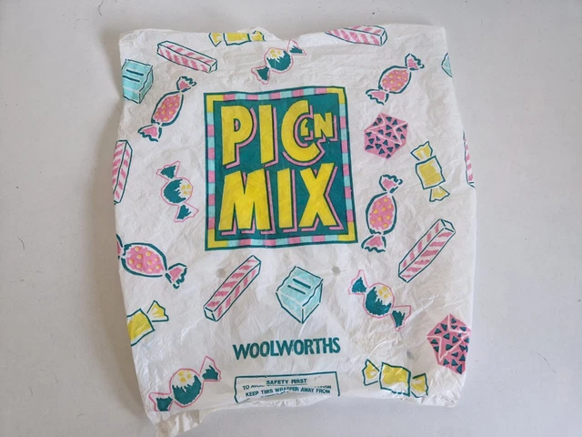 EXTREMELY RARE VINTAGE Woolworths Pic N Mix Bag 1980s / 1990s £11.12 ...