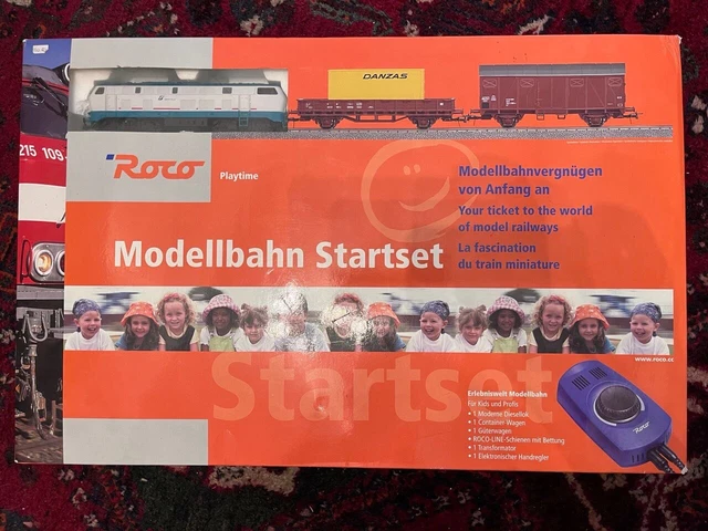 ROCO FS START Set Analogico Locomotiva Diesel D 350 Carri Binari 1:87 ...