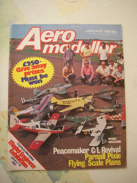 AERO MODELLER MAGAZINE January 1982 Aeromodeller with free plan of ...
