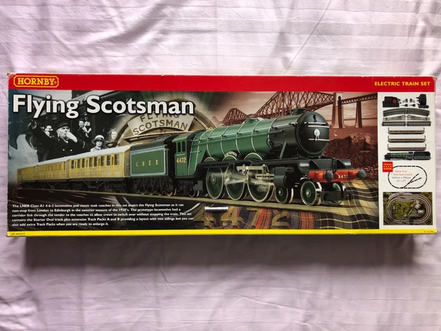 HORNBY RAILWAYS R1019 Flying Scotsman 00 Gauge Train Set £88.00 - PicClick UK