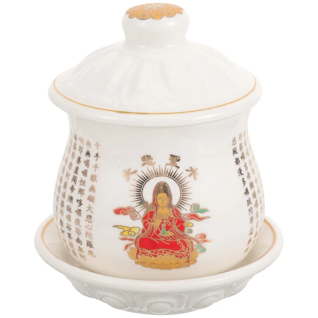 BUDDHA CUP RELIGION Ornament Temple Cups Water Offering Tibetan £16.38 ...
