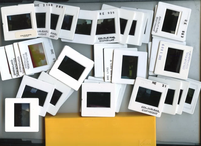 40 BR ER Colour-rail slides steam locomotives £9.99 - PicClick UK