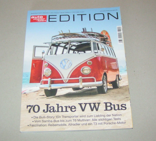 70 ANS DE VW Bus - Du Samba-Bus Au T6 Multivan - VW Bus T1 À VW T6 EUR ...