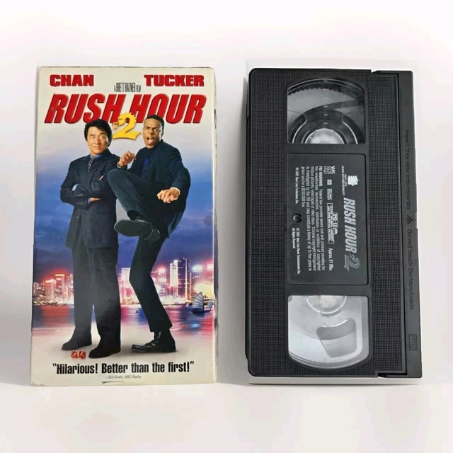 RUSH HOUR 2 (VHS, 2001) Jackie Chan, Chris Tucker, John Lone Action ...