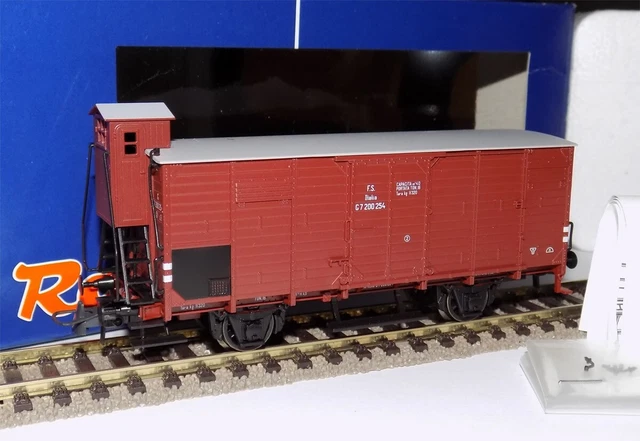 ROCO SCALA H0 Carro merci FS con garitta tipo G7 preda bellica ART ...