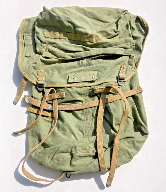 WW2 US ARMY USMC Marine Corps Jungle Pack Backpack Ruck Sack Field Gear ...