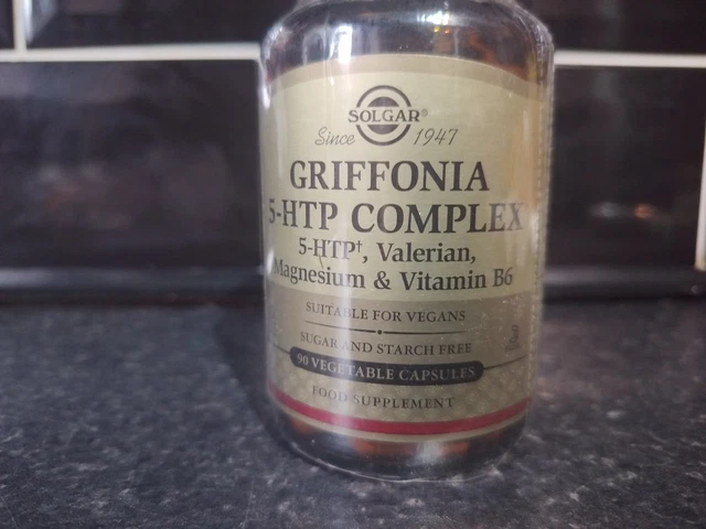 SOLGAR GRIFFONIA 5-HTP Complex 90 Capsules.BBD 11/2026 BRAND NEW SEALED ...