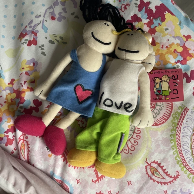 BANG ON THE Door Love Couple Window Sucker Soft Plush Toy 8.5 ...