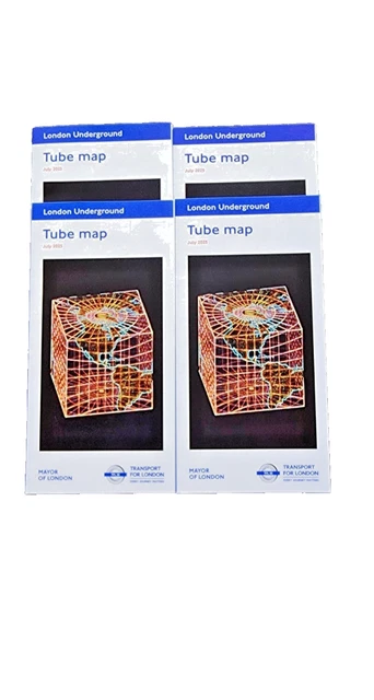 4X NEW JULY 2025 Tube Map TfL London Underground LATEST £1.95 - PicClick UK