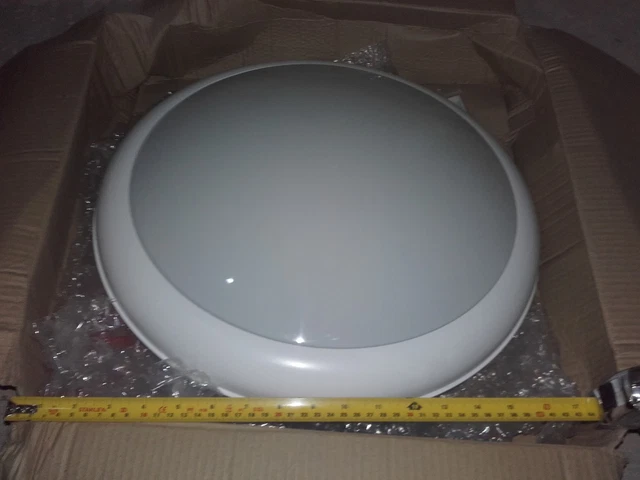 CROMPTON CEILING LIGHT white CER28ZW CERCLA 28W lamp round £20.00 ...