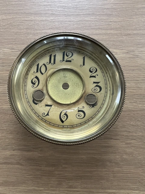 ANTIQUE CLOCK DIAL/HAC/JUNGHANS Etc, WITH BEZEL AND GLASS DOOR. £12.50 ...