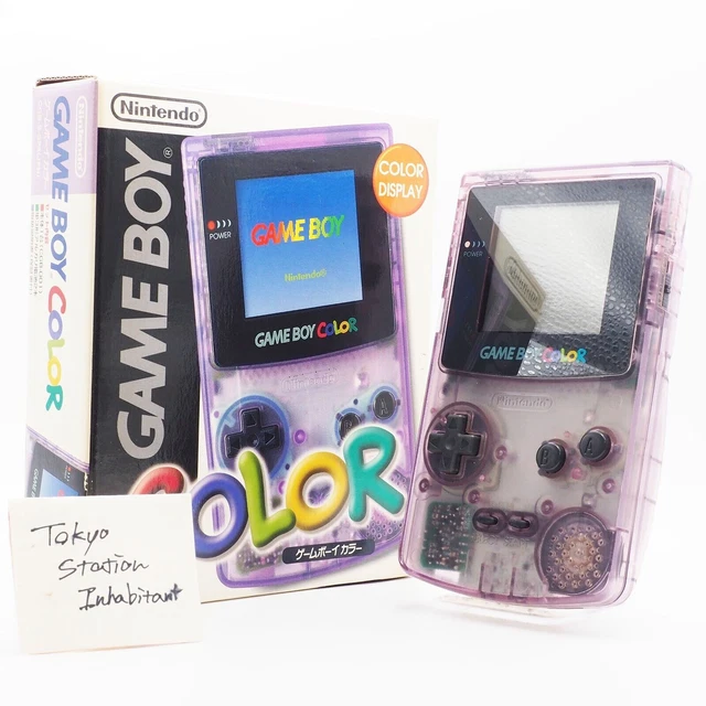 NINTENDO GAME BOY Color Atomic Purple dans la boîte et le manuel ...