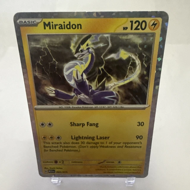 MIRAIDON HOLO 3/15 2025 McDonalds Happy Meal Pokémon Dragon Discovery ...