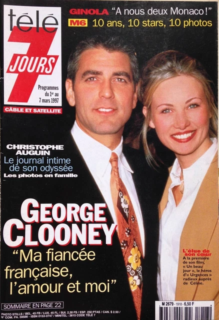 TELE 7 JOURS1918 George Clooney Alyssa Milano Charlotte Valandrey ...