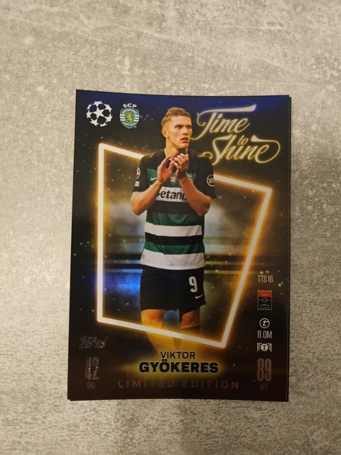 MATCH ATTAX 2024/2025 TTS 16 Time to Shine Viktor Gyökeres EUR 1,00 - PicClick DE