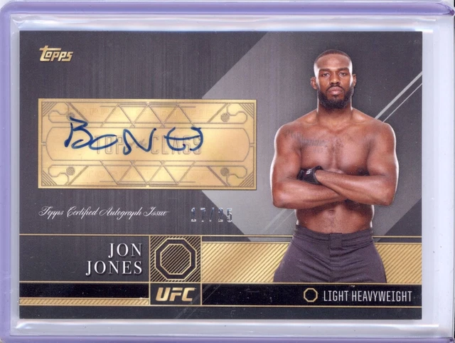 JON BONES JONES 2016 Topps Ufc Top Of The Class Autografo Auto 17/25 ...