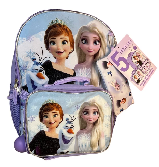DISNEY FROZEN ELSA Anna And Olaf Design School Rucksack Backpack With ...