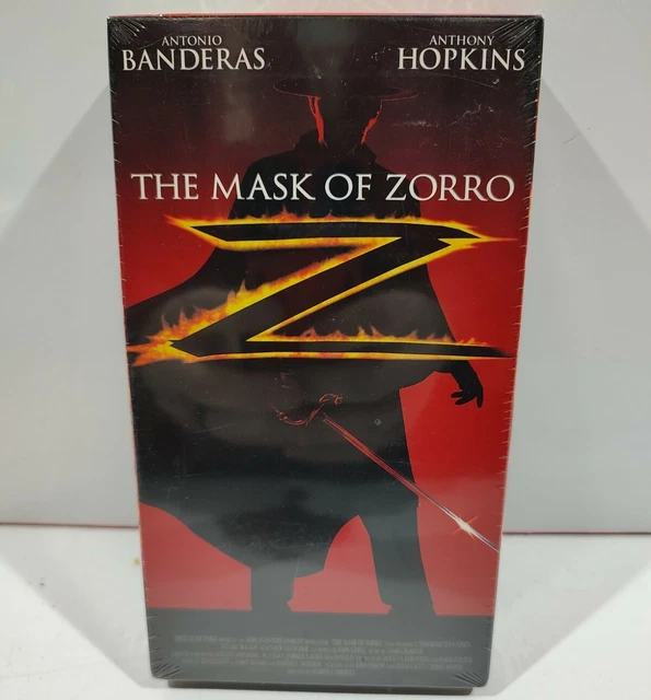 1998 THE MASK OF ZORRO VHS MOVIE Antonio Banderas Anthony Hopkins ...