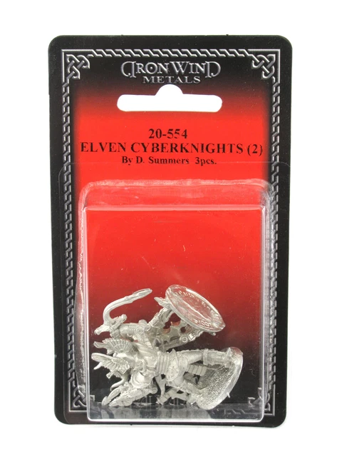 ELVEN CYBERKNIGHTS (2) #20-554 Shadowrun RPG Metal Ral Partha Figure £6 ...