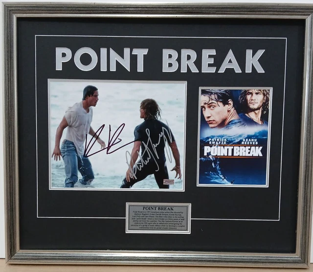 PERSONALLY SIGNED KEANU Reeves and Patrick Swayze Point Break Photo ...