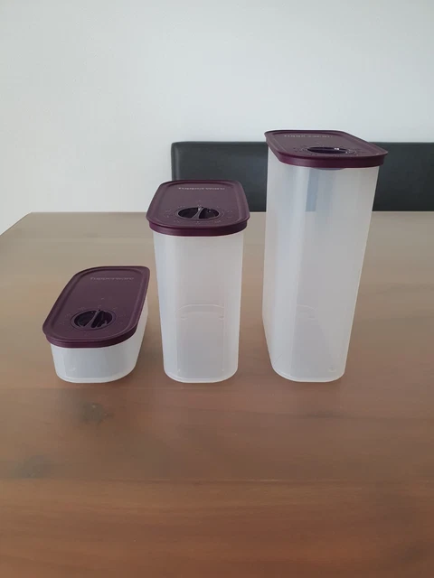 TUPPERWARE TUPPER-TIME QUADRO-SET Vorratsbehälter 320 Ml 800 Ml 1,7 L ...