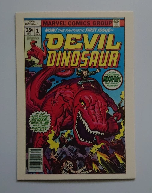 1984 MARVEL CARD FTCC - First Issue Comic Cover #46 - Devil Dinosaur $5 ...