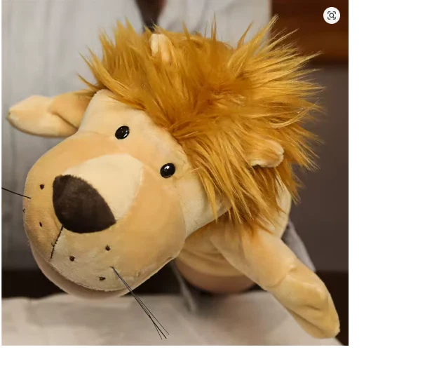 STUFFED PLUSH ANIMALS Toys Hand Finger Story Puppet Lion Educational ...
