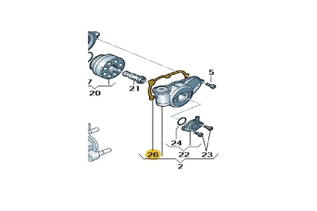 VW AUDI 1.6 Tdi Various Camshaft Module SEAL 04L145215 New Genuine part ...
