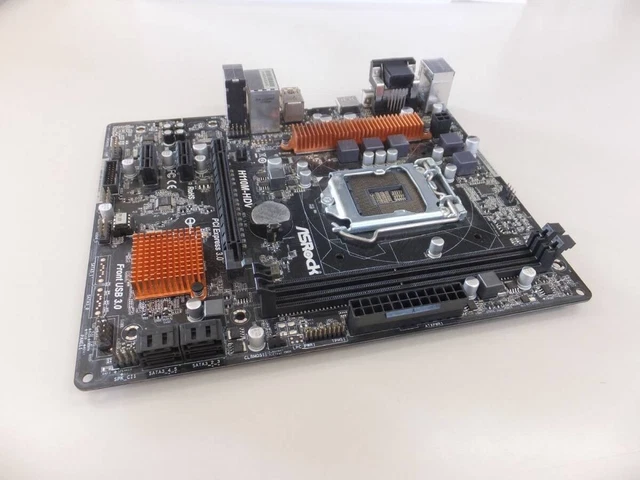 ASROCK H110M-HDV REV 1.02 LGA1151 Micro ATX for Skylake Kaby Lake ...