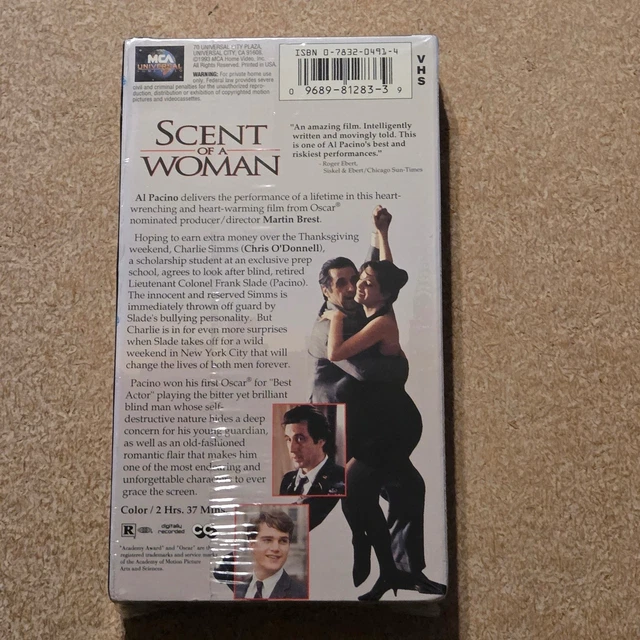 MCA UNIVERSAL SCENT of a Woman VHS Movie New Sealed Al Pacino 1993 ...