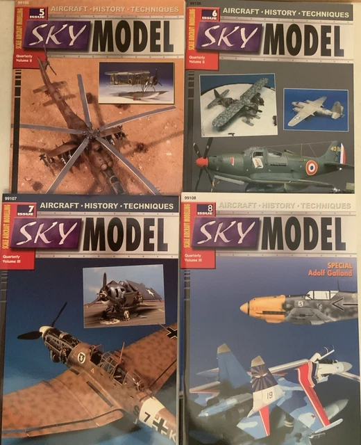 LOT OF 4 Sky Model Aviation Scale Aircraft Modelling Magazines, Issues ...