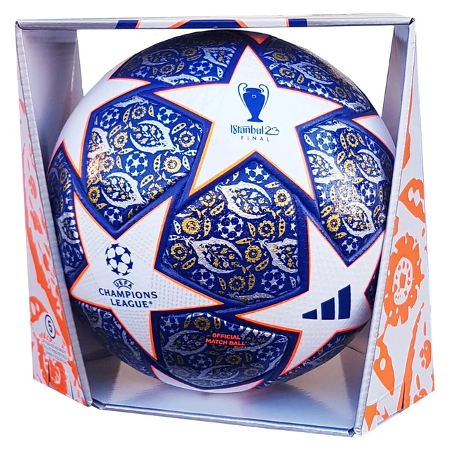 ADIDAS UCL PRO Istanbul UEFA Champions League Spielball 2023 weiß/blau ...