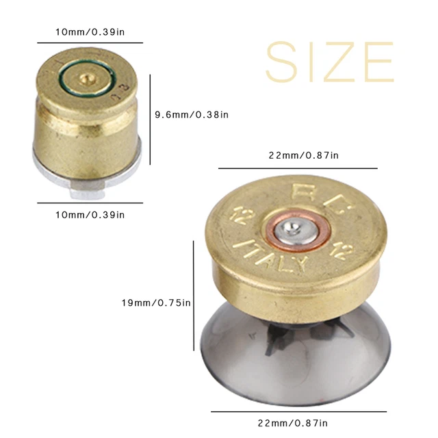 6X GOLD METAL Bullet Buttons & Thumbstick Mod Kit For Controller CT £10.55 - PicClick UK