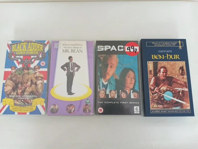 SET OF FOUR VHS Video Tapes, Three British Comedies & 'Ben-Hur' £5.00 ...