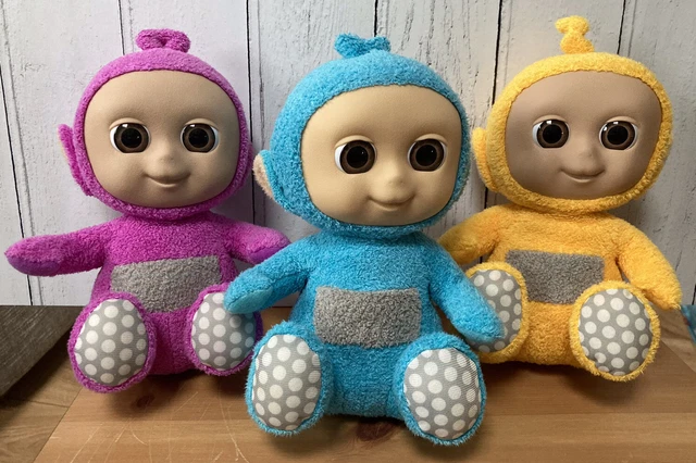 CBEEBIES TELETUBBIE BABIES Stuffed Doll Tiddlytubbies Set Of 3 £14.99 ...