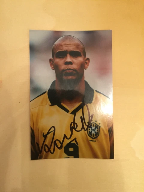 RONALDO R9 BRAZIL 1997 Autograph / Signed Photograph £100.00 - PicClick UK