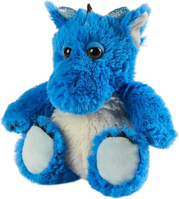 WEIGHTED BLUE DRAGON Warmies, Microwavable Wheat Bag, Lavender Scent ...
