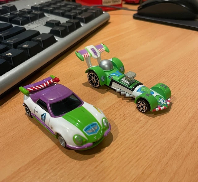 TOY STORY BUZZ Lightyear Cars Disney Tomy Tomica & Wild Racers Dragster ...