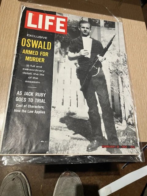 LIFE MAGAZINE FEB 21, 1964 Lee Harvey Oswald - *NO ADDRESS LABEL* £16. ...