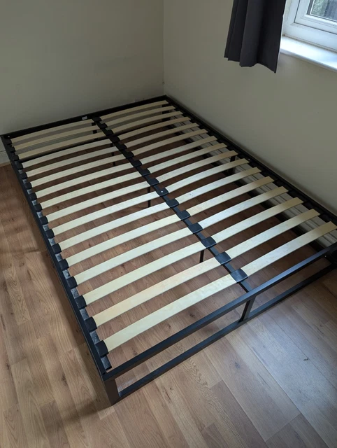 HABITAT DOUBLE BED frame metal black £83.88 - PicClick UK