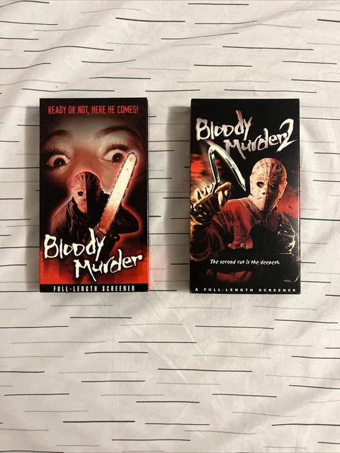 BLOODY MURDER 1 and 2 VHS Screeners Horror Movies Horror Tapes £27.46 ...