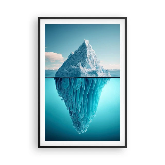 AFFICHE POSTER 61X91CM Tableaux Image Photo Iceberg Eau Glacier Wall ...