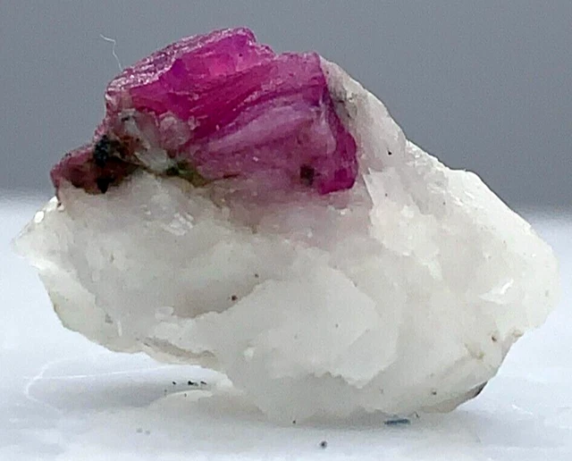 NATURAL RUBY CRYSTAL 14.20 CT With Matrix Mineral Specimen/Jegdalak ...