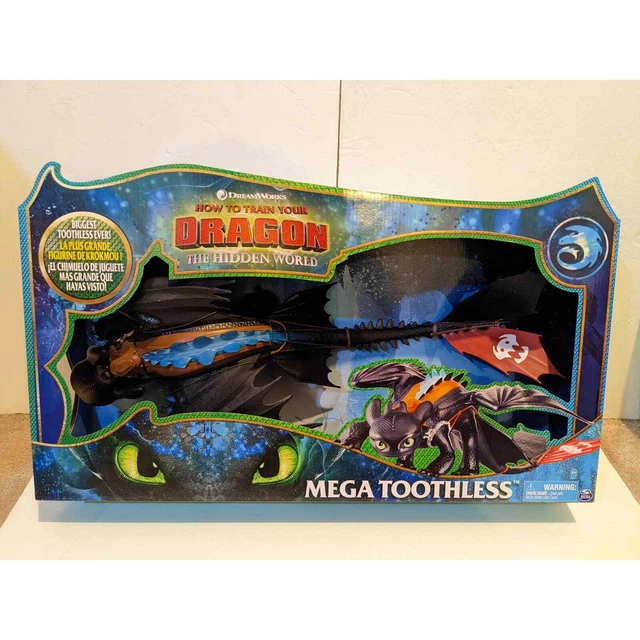 DREAMWORKS HOW TO Train Your Dragon Mega Toothless 23 Inch Figure Spin ...